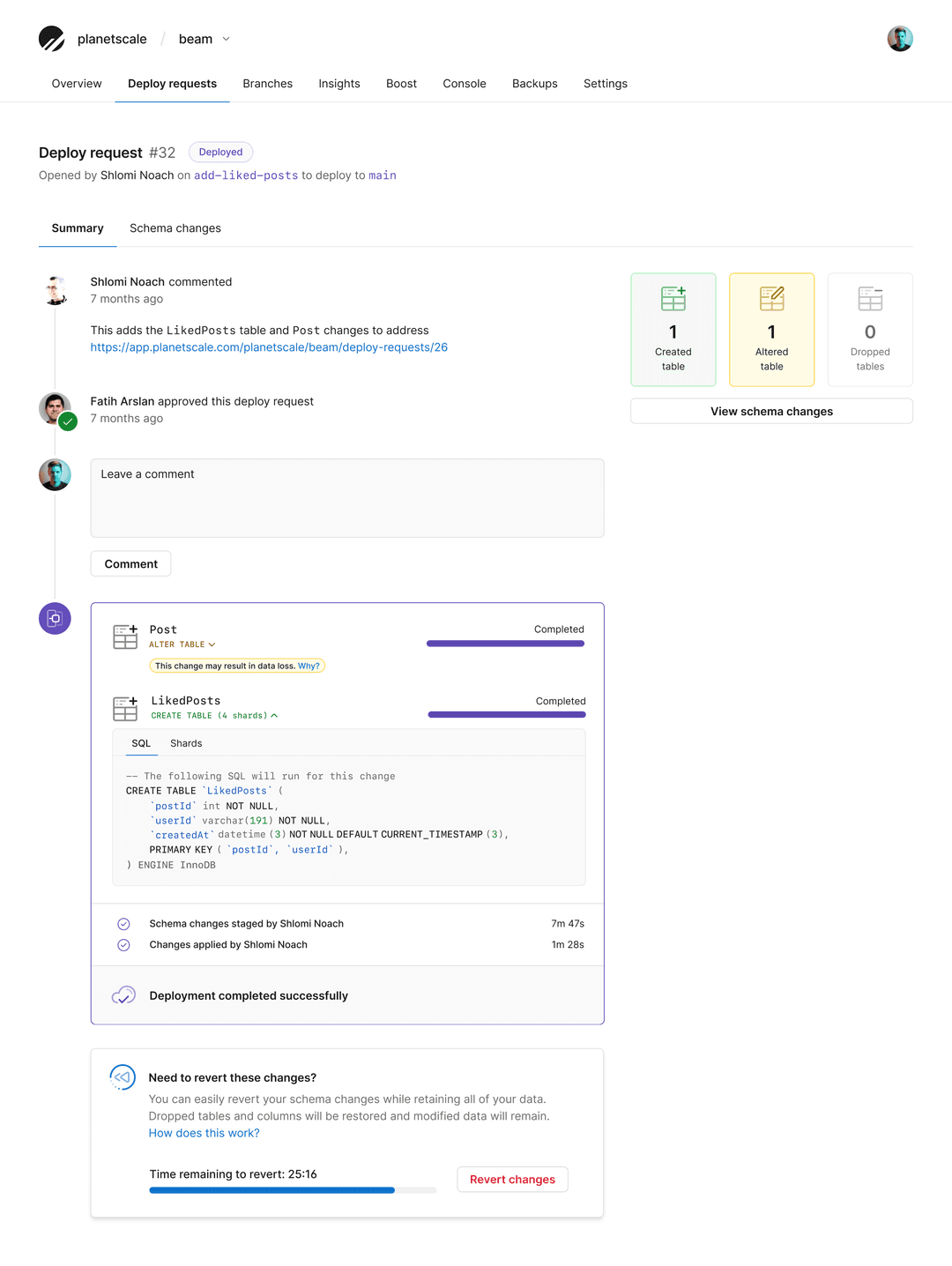 Safely making database schema changes