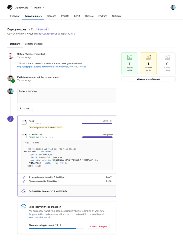 Safely making database schema changes