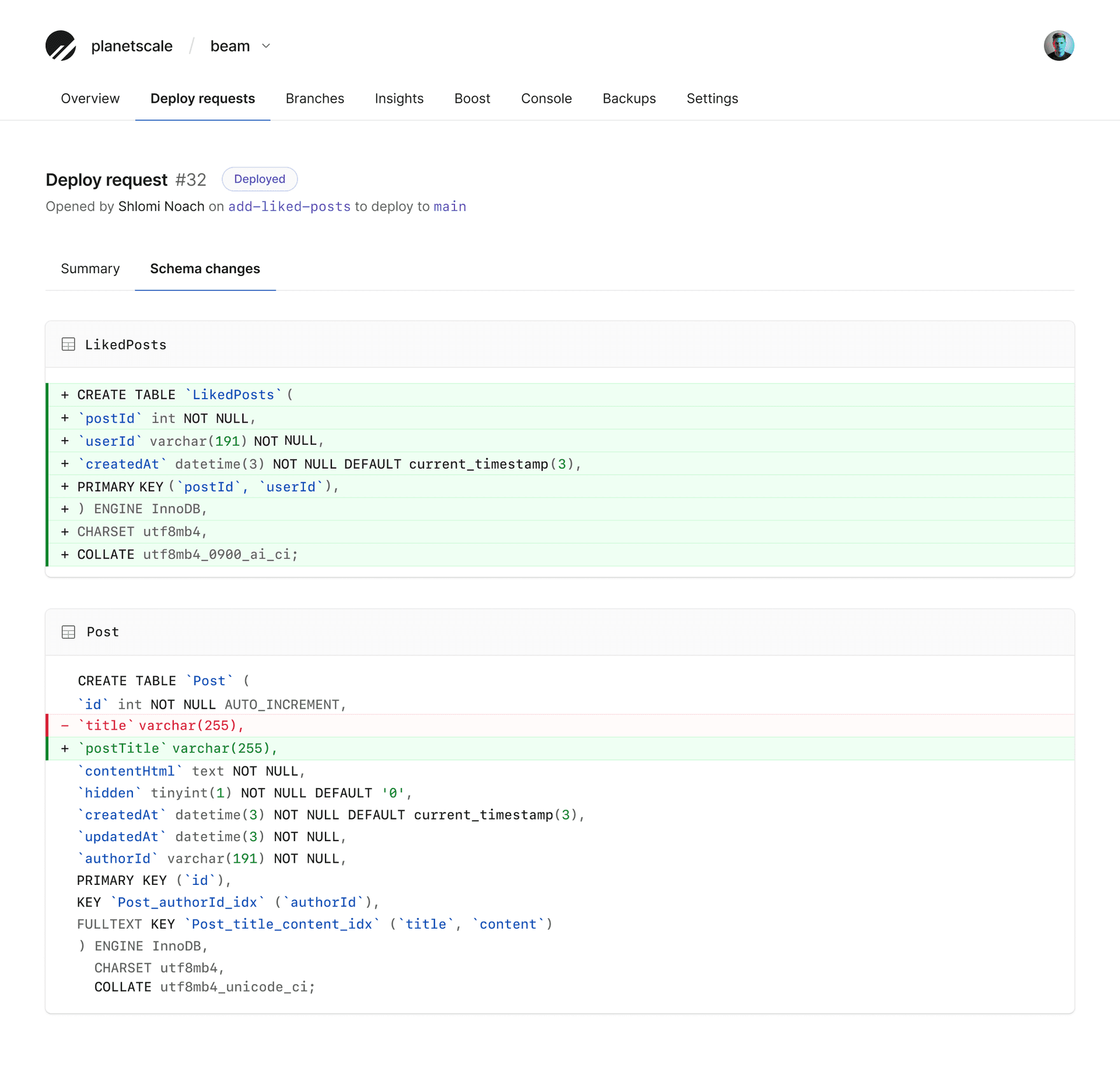 Safely making database schema changes