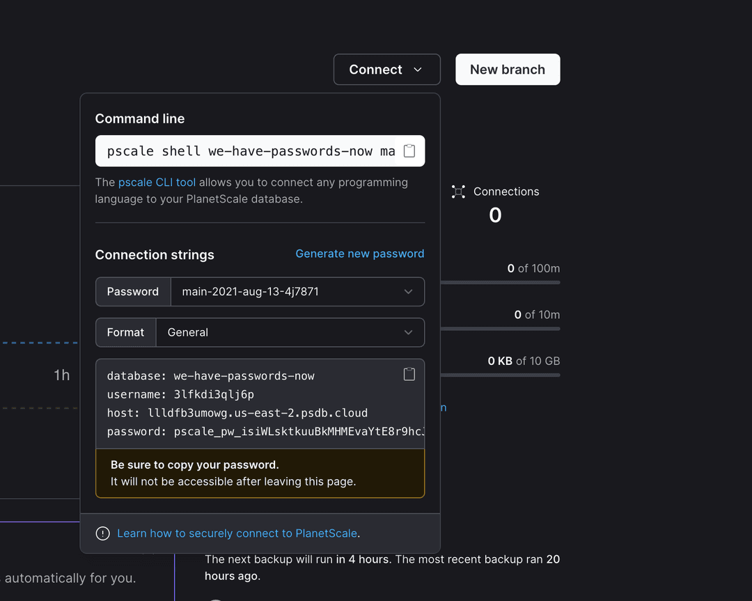 Connect Any Mysql Client To Planetscale Using Connection Strings