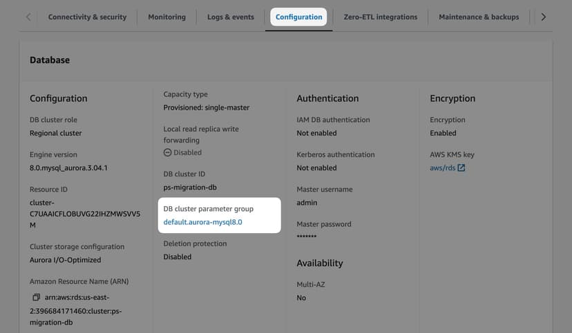 Amazon Aurora Migration Guide — Planetscale Documentation