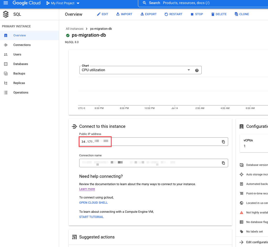 Gcp Cloudsql Migration Guide — Planetscale Documentation