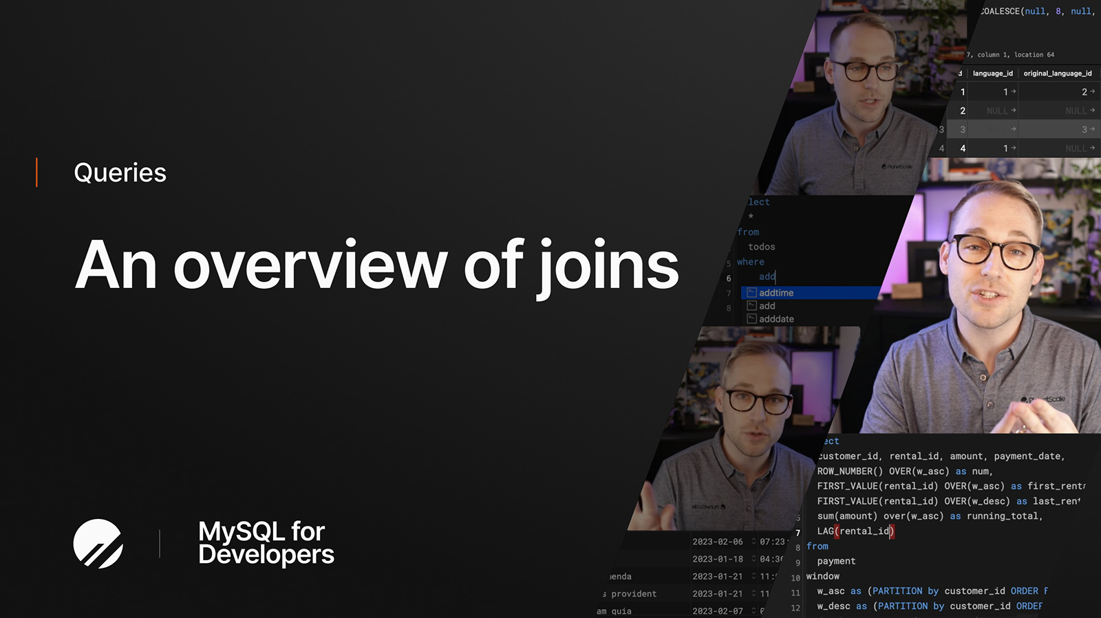 An overview of joins — MySQL for Developers — PlanetScale
