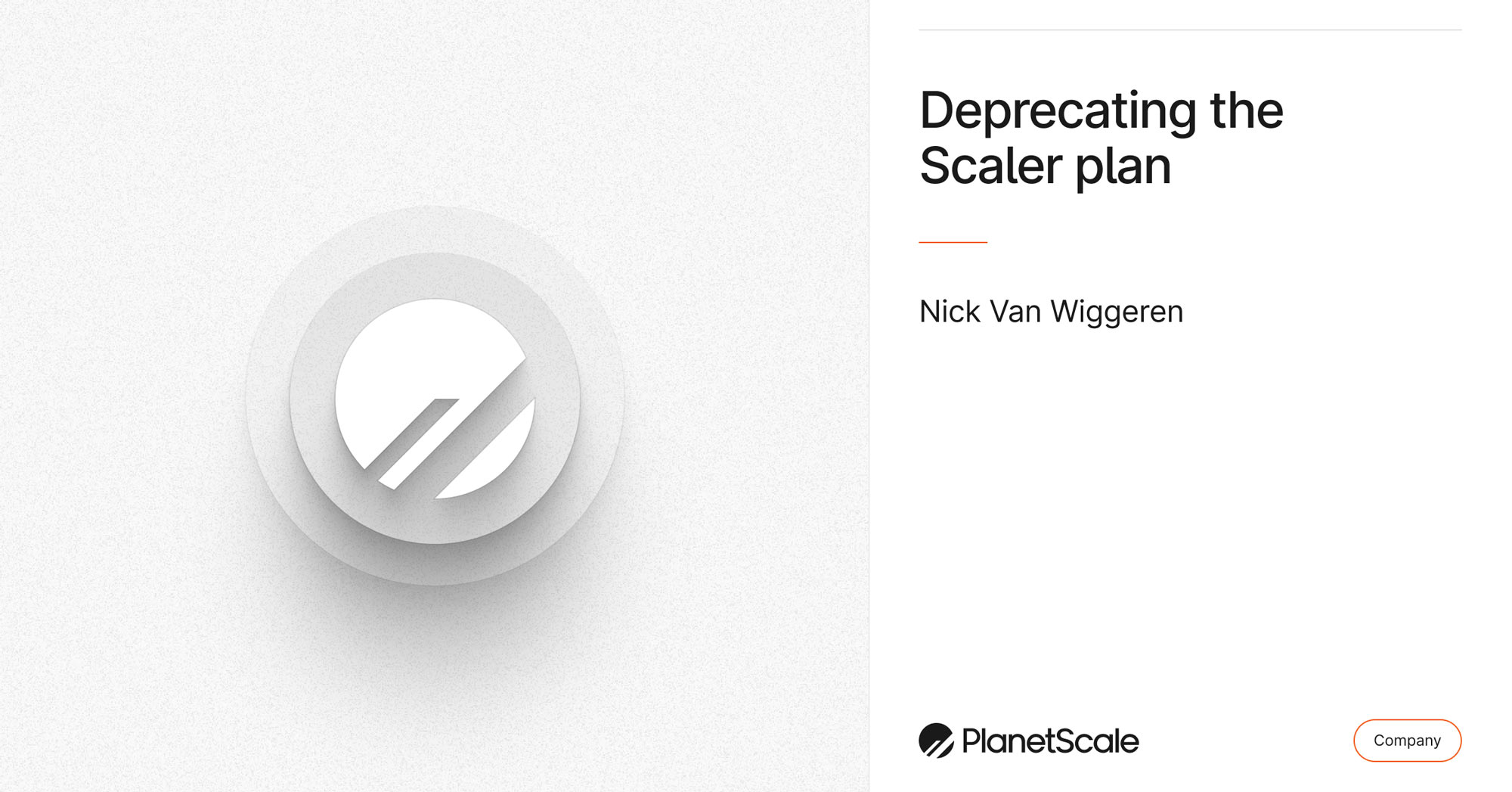 Deprecating the Scaler plan