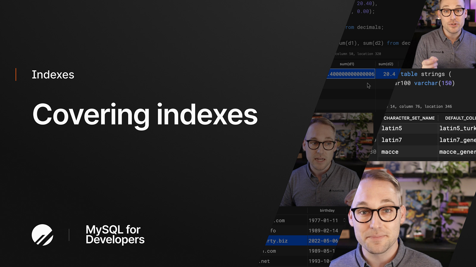 Covering indexes — MySQL for Developers — PlanetScale