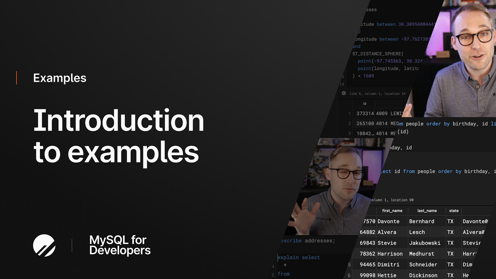 Introduction to examples — MySQL for Developers — PlanetScale Introduction to examples — MySQL for Developers — PlanetScale