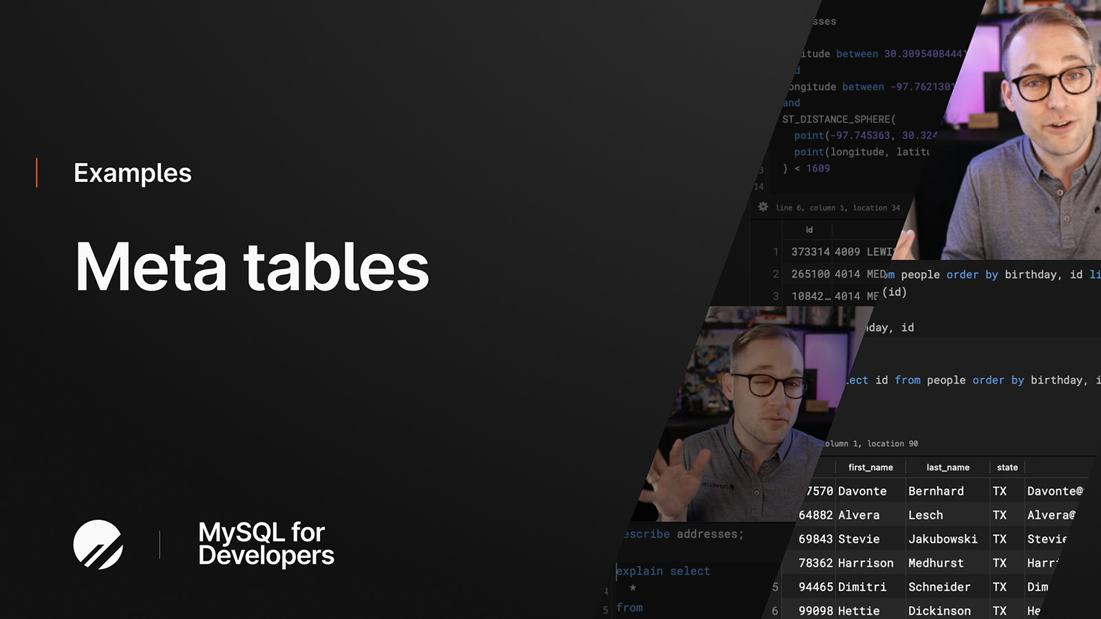 Meta tables — MySQL for Developers — PlanetScale