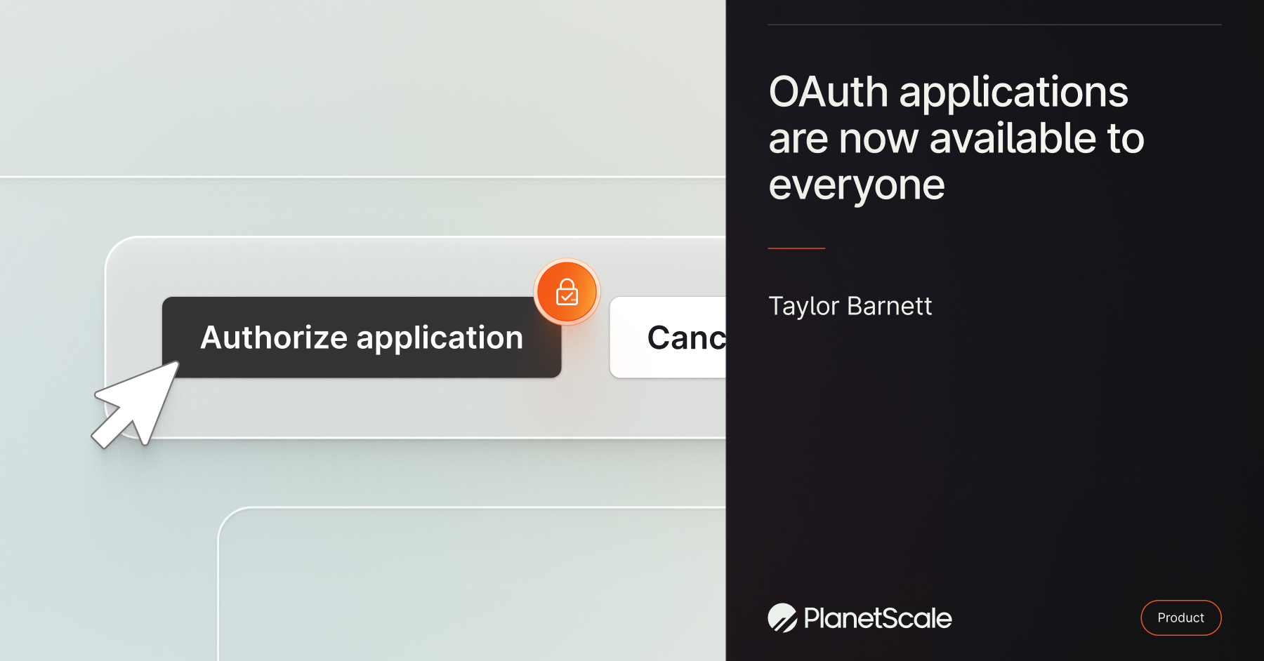 OAuth applications are now available to everyone — PlanetScale