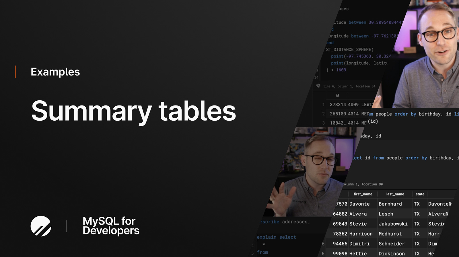 Summary tables — MySQL for Developers — PlanetScale Summary tables — MySQL for Developers — PlanetScale